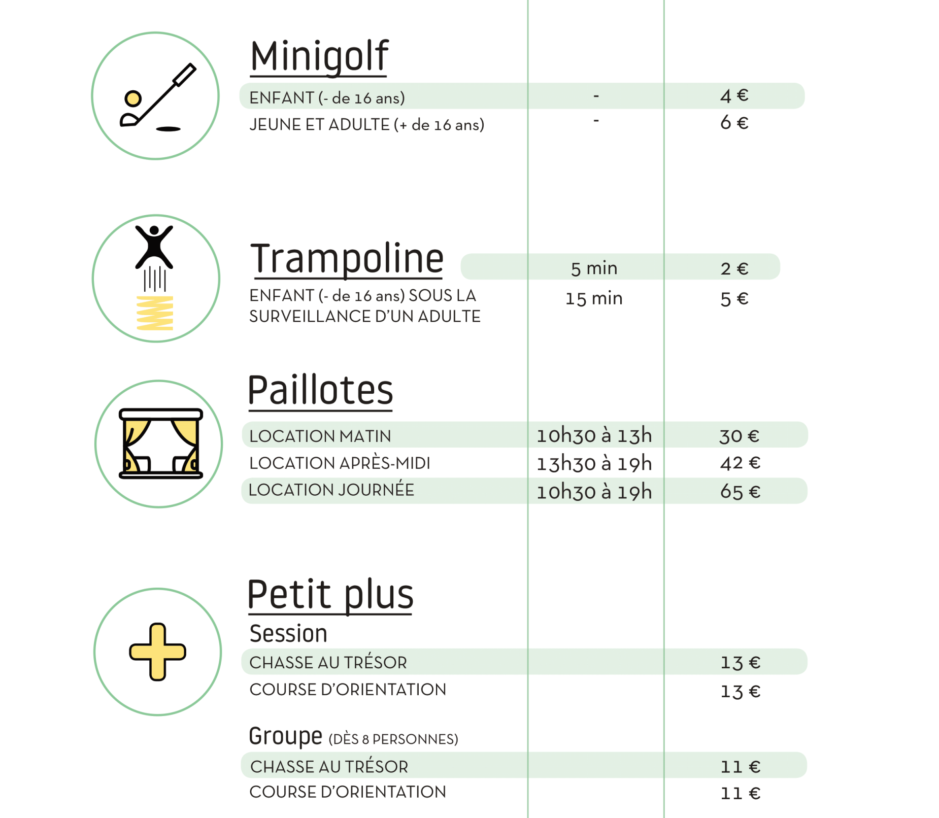 Tarifs • Fun Parc Brumath