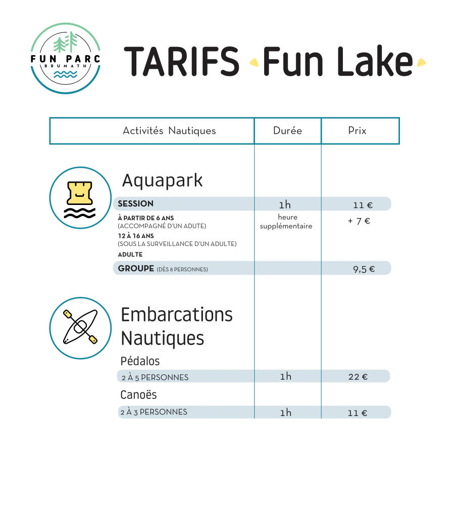 Tarifs • Fun Parc Brumath