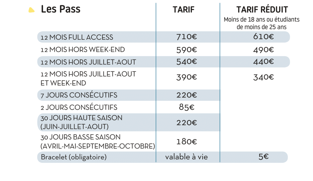 Tarifs • Fun Parc Brumath