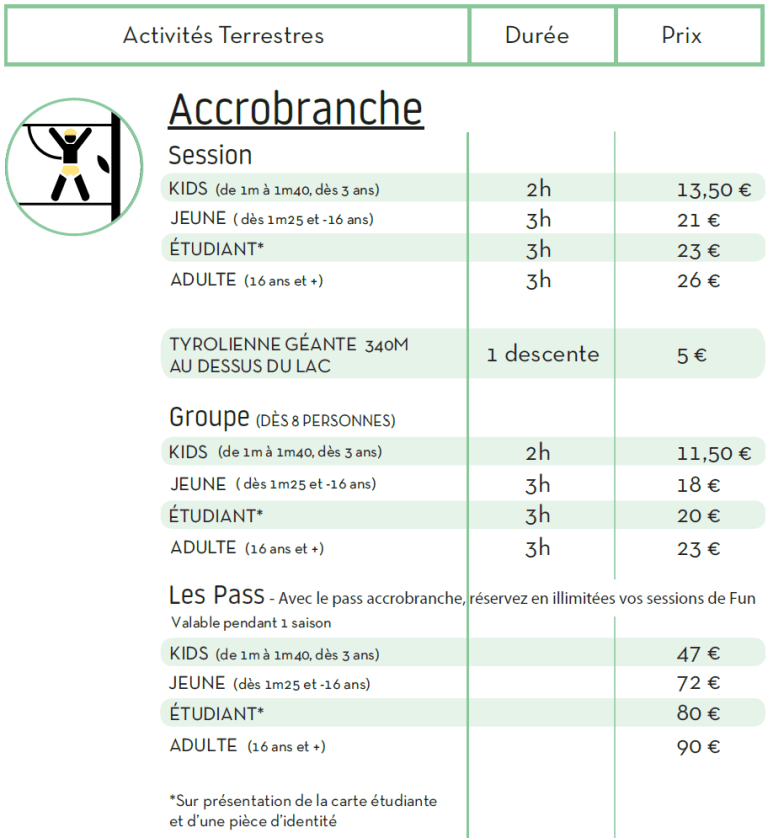 Tarifs • Fun Parc Brumath